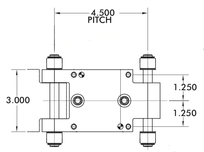 What is chain pitch in the context of conveyors?