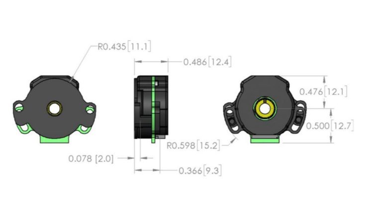 Miniature rotary encoder boasts high resolution and built-in brushless ...