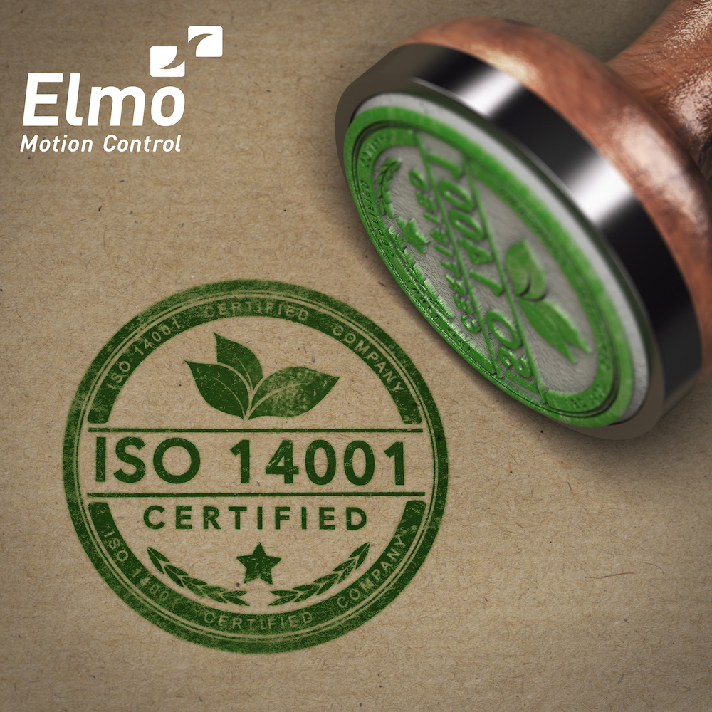 Elmo Motion Control receives ISO 14001 certification